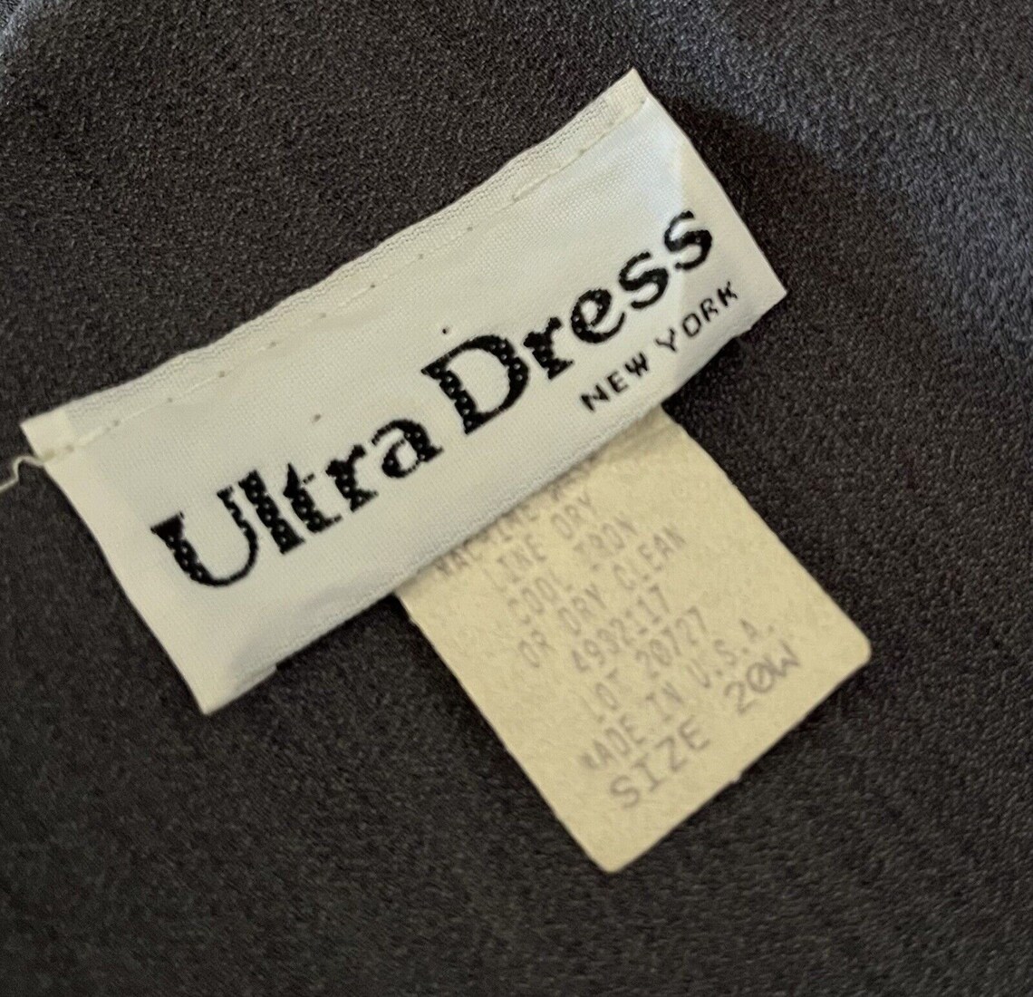 Vintage Ultra Dress New York Womens Shirt Dress Black Button up Lapel ...