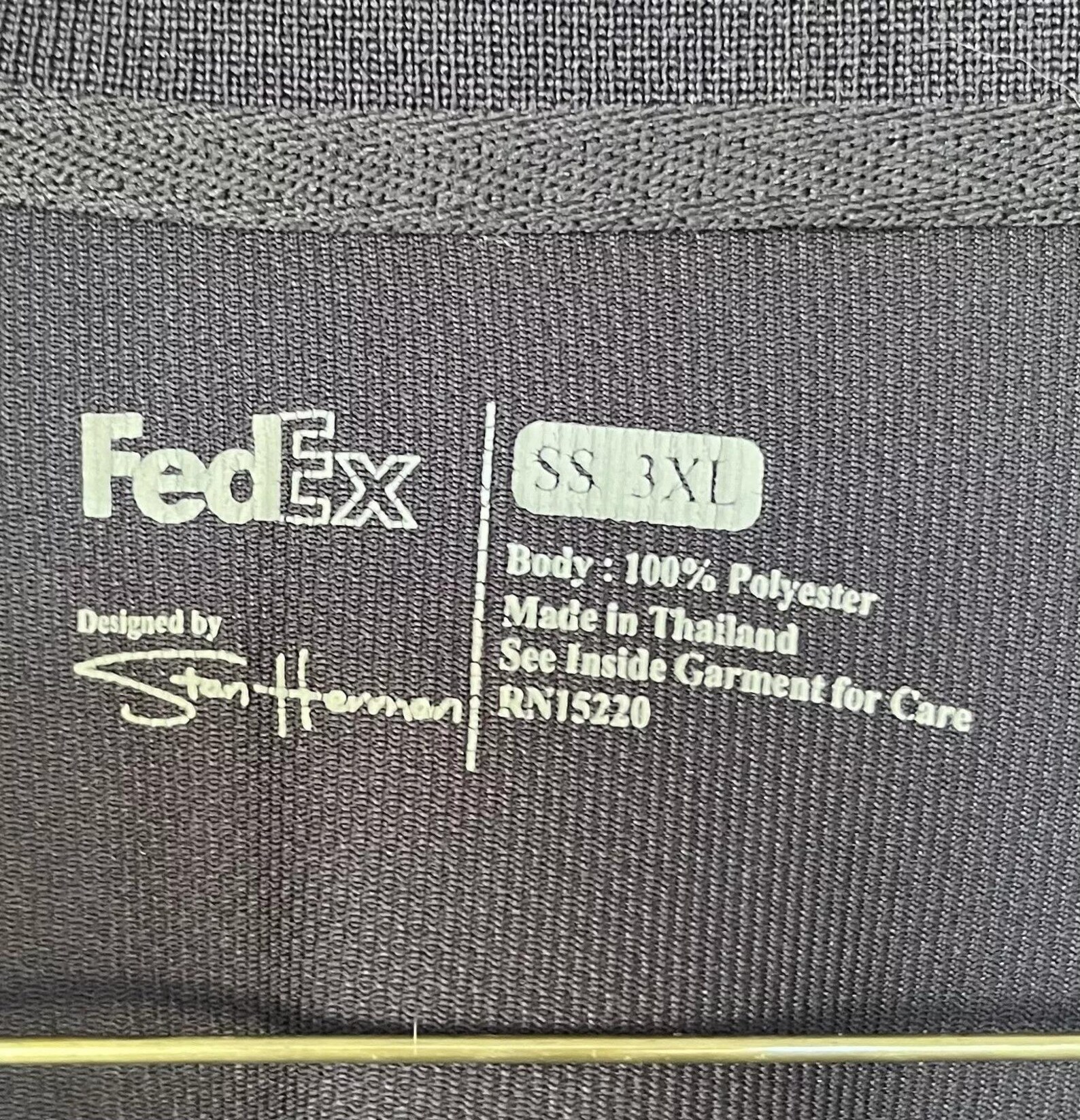 Vintage Fedex Ground Polo Uniform Shirt Short Sleeves Stan Herman ...