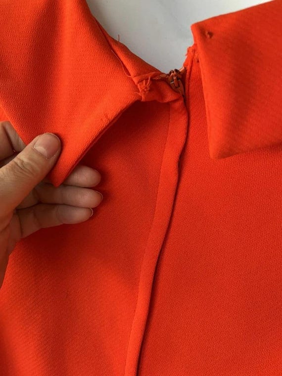 Vintage Lady Laura Toni Todd Orange Shift Dress Women… - Gem