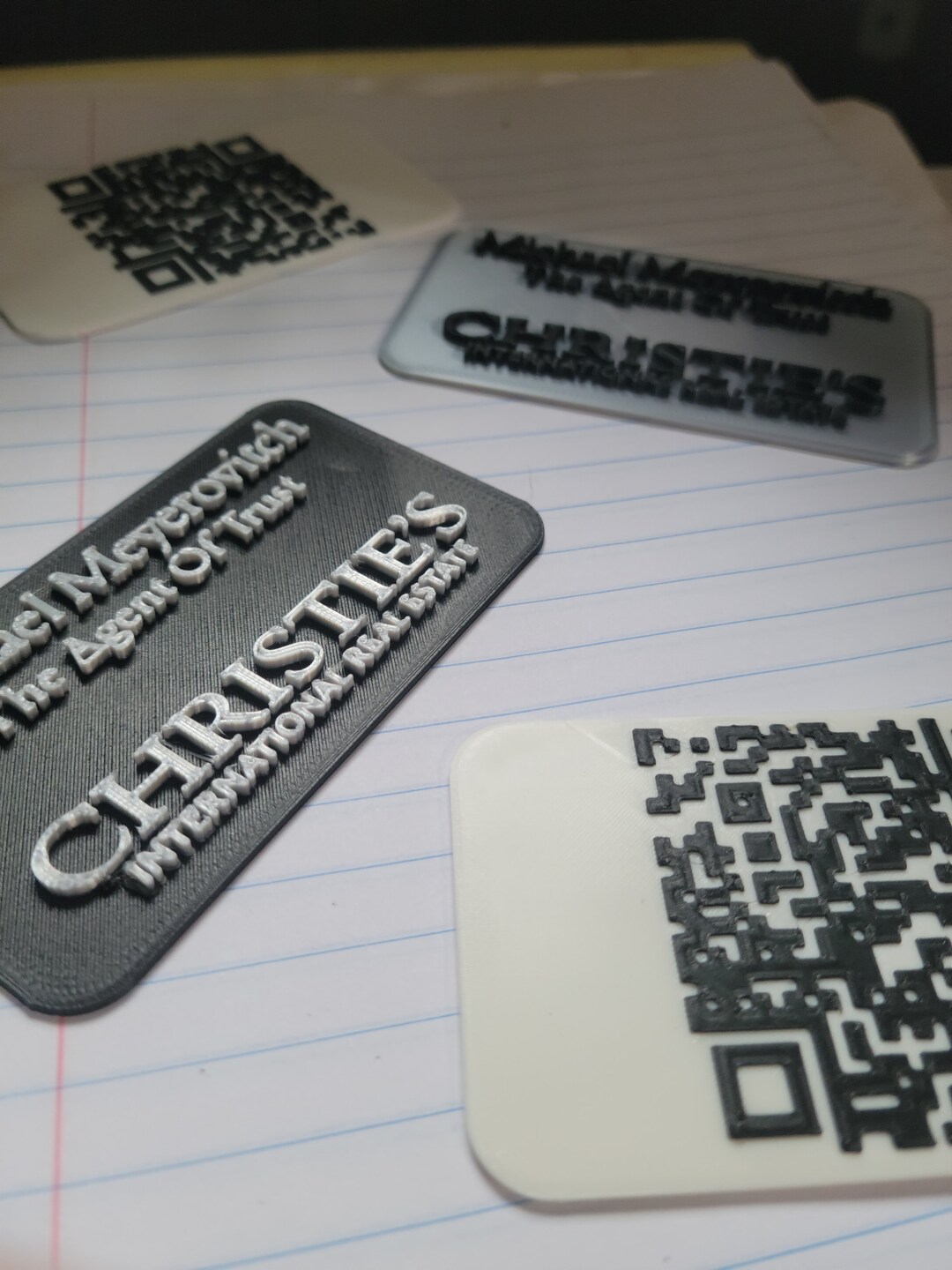 3d NFC + QR Code Custom Branded Business Calling Card Made of ...