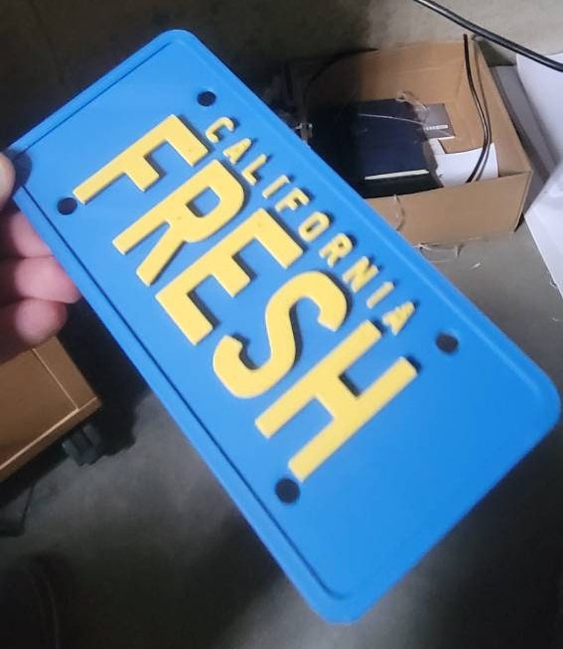 California Fresh License Plate From Fresh Prince - City/state ...