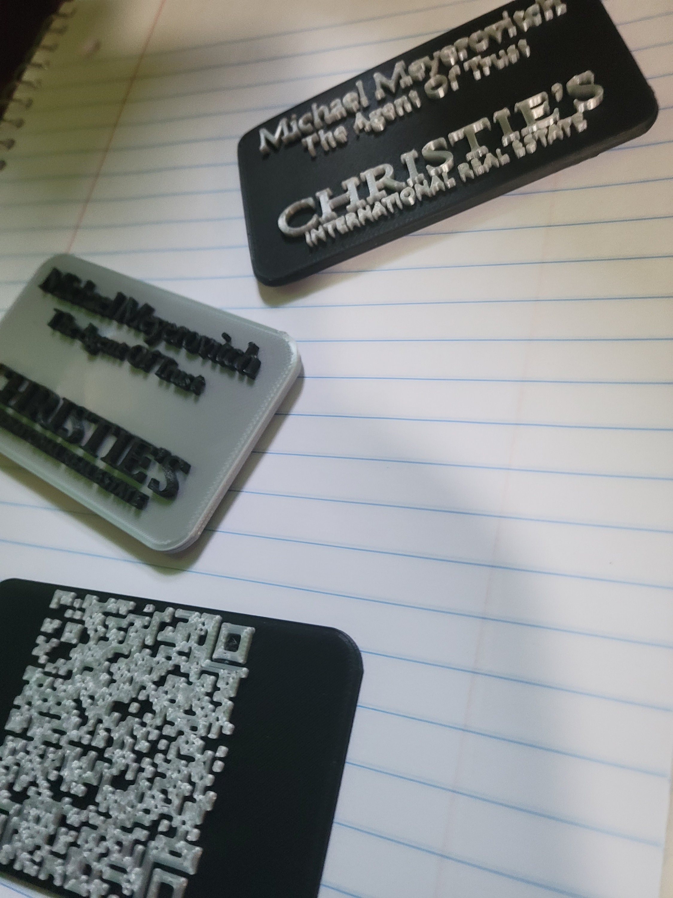 3d NFC + QR Code Custom Branded Business Calling Card Made of ...