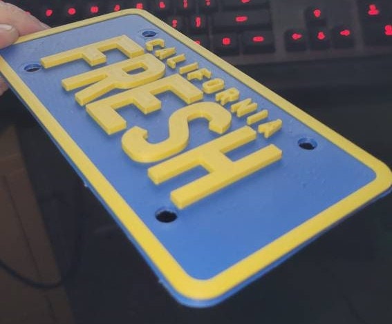California Fresh License Plate From Fresh Prince - City/state ...
