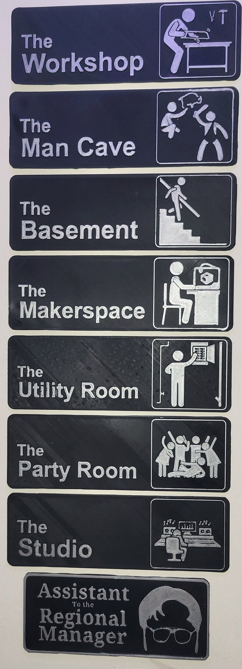 The Office Inspired Room Sign for Any Room! Custom Text & Icon Options ...