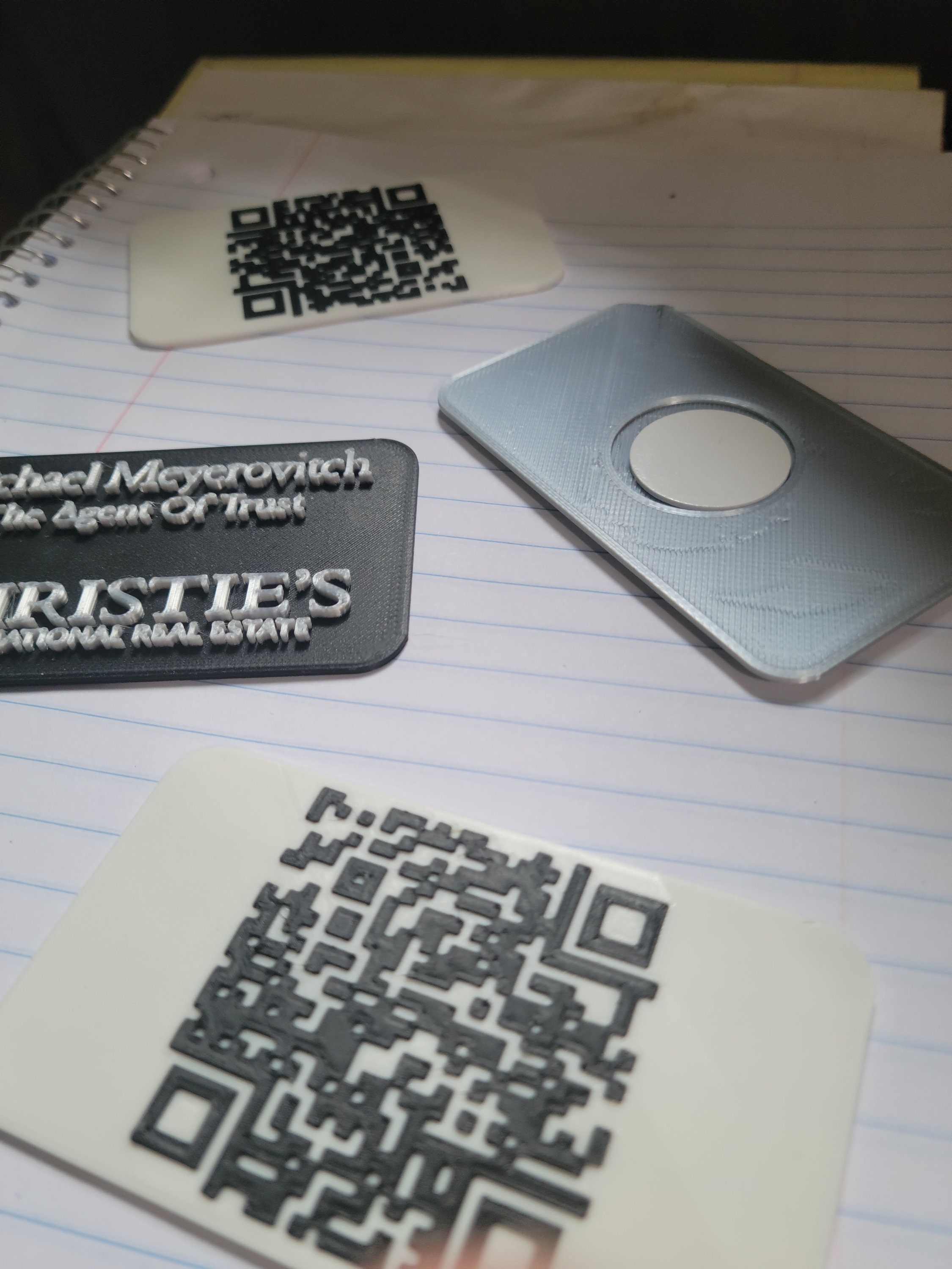 3d NFC + QR Code Custom Branded Business Calling Card Made of ...
