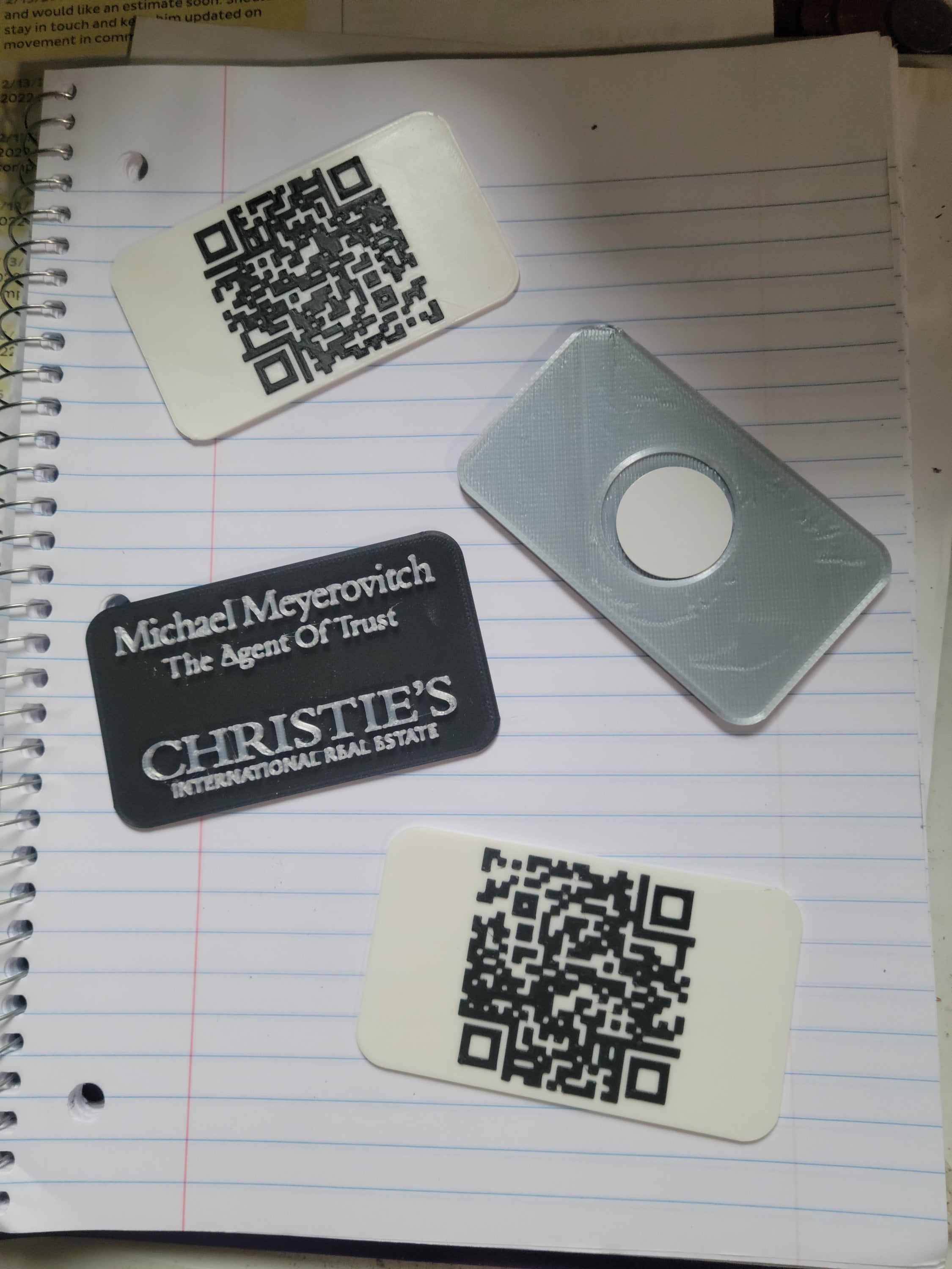 3d NFC QR Code Custom Branded Business Calling Card Made of Lightweight ...
