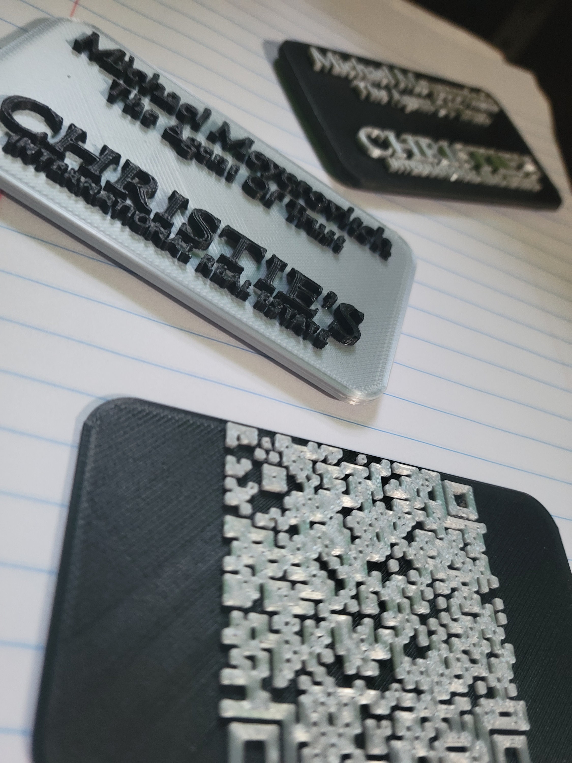 3d NFC + QR Code Custom Branded Business Calling Card Made of ...