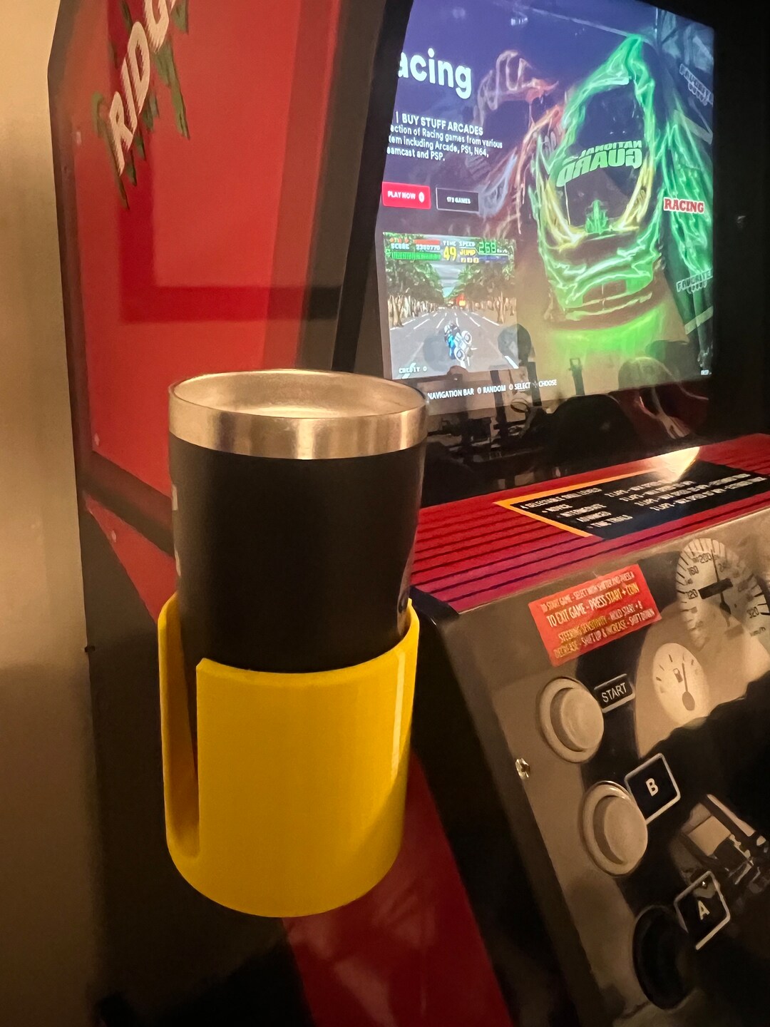 Arcade Cup Holder Tumbler Size 3D Printed Universal Mounting - Etsy