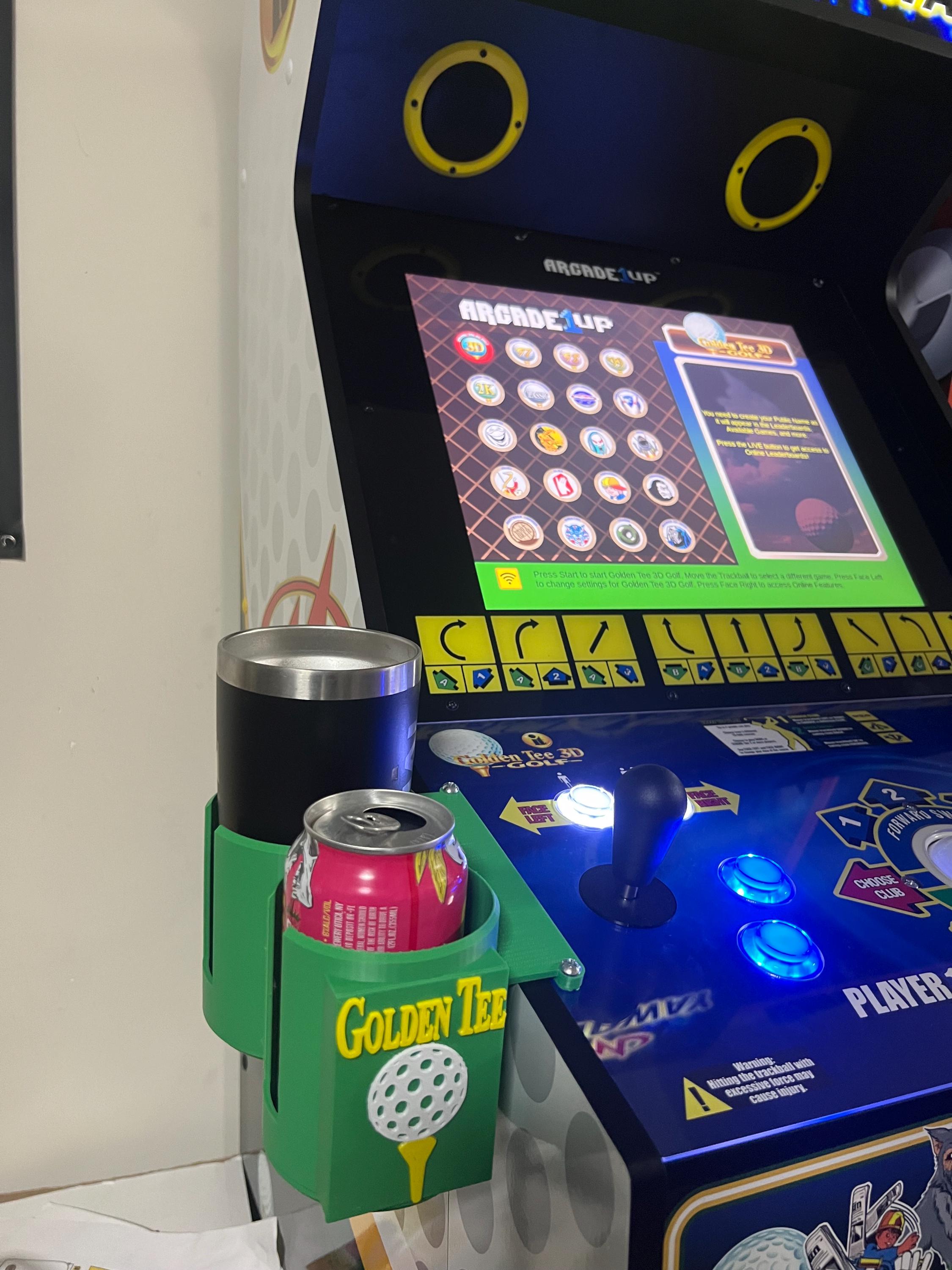 Arcade Golden Tee Cup Holder Universal Mount New Gen Cabinet - Etsy