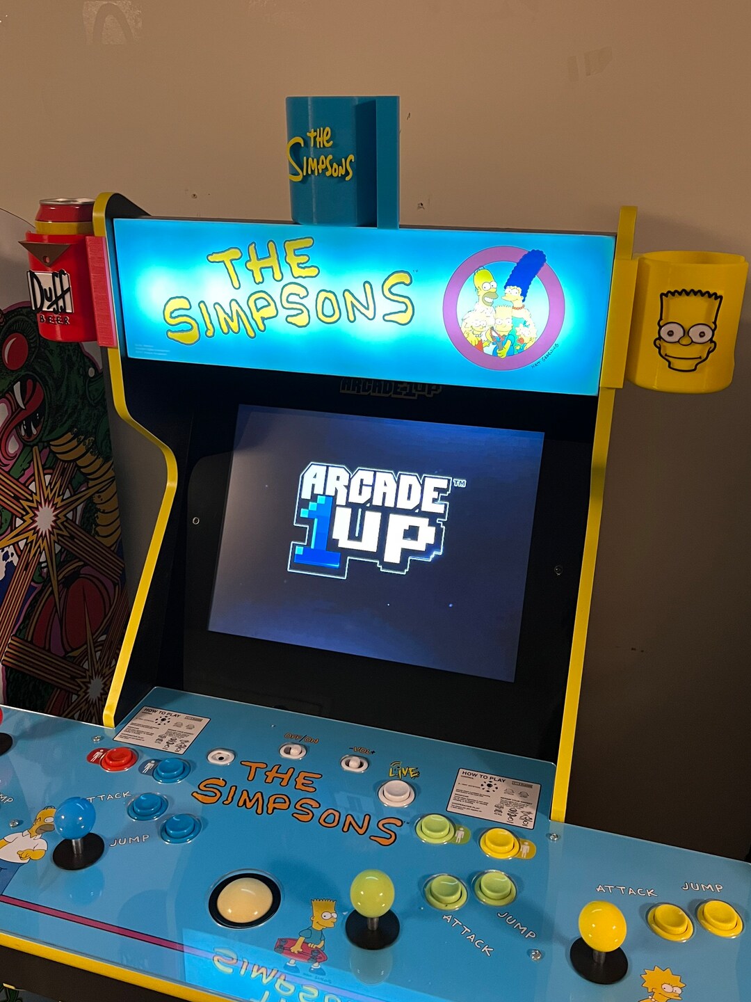 Arcade 1up Simpsons Cup Holder 3D Printed - Etsy