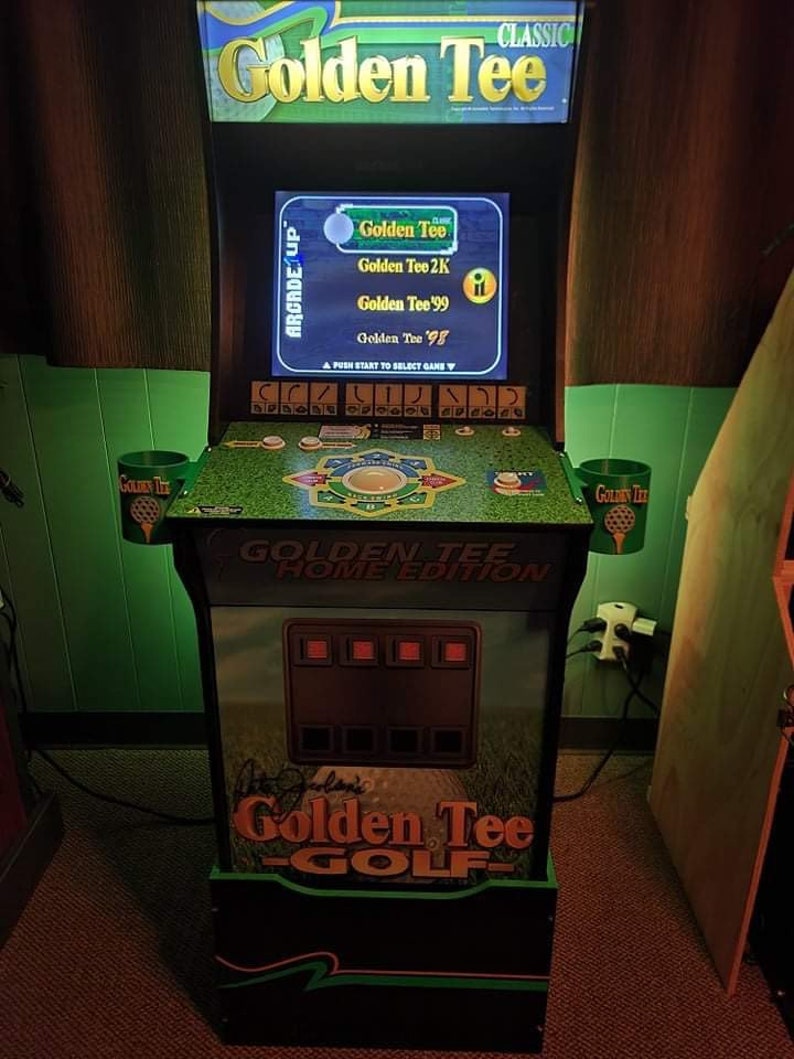 Arcade 1up Golden Tee Cup Holder Gen 1 Cabinet - Etsy