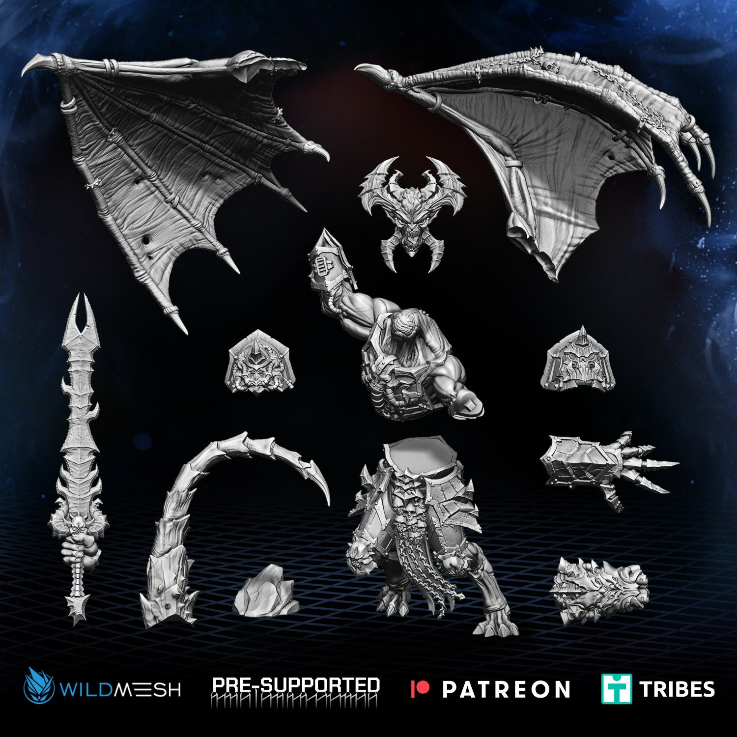 Gladiator Demon Lord 1 Model - Etsy