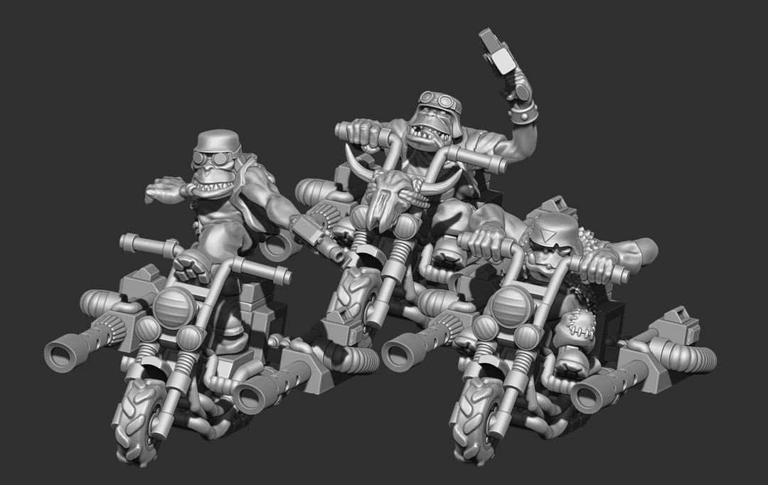 Ork Biker Boyz - 5 Models - Etsy