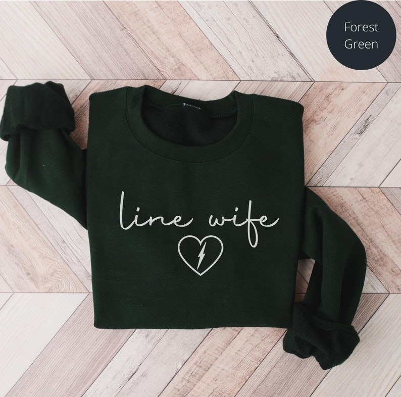 Line Wife Sweatshirt Lineman's Wife Line Life - Etsy