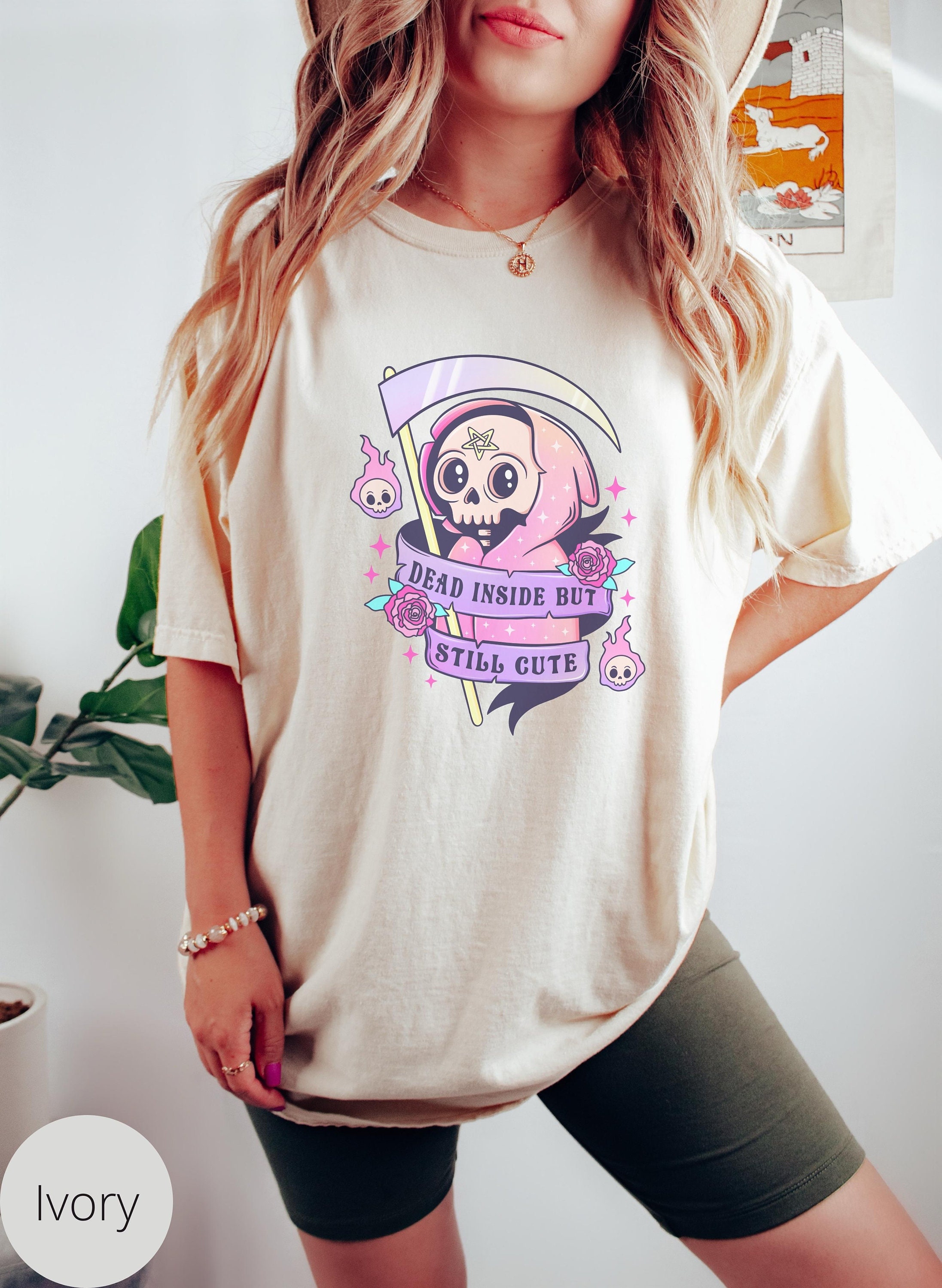 Dead Inside Still Cute, Whimsigoth Shirt, Pastel Goth, Whimsigoth ...