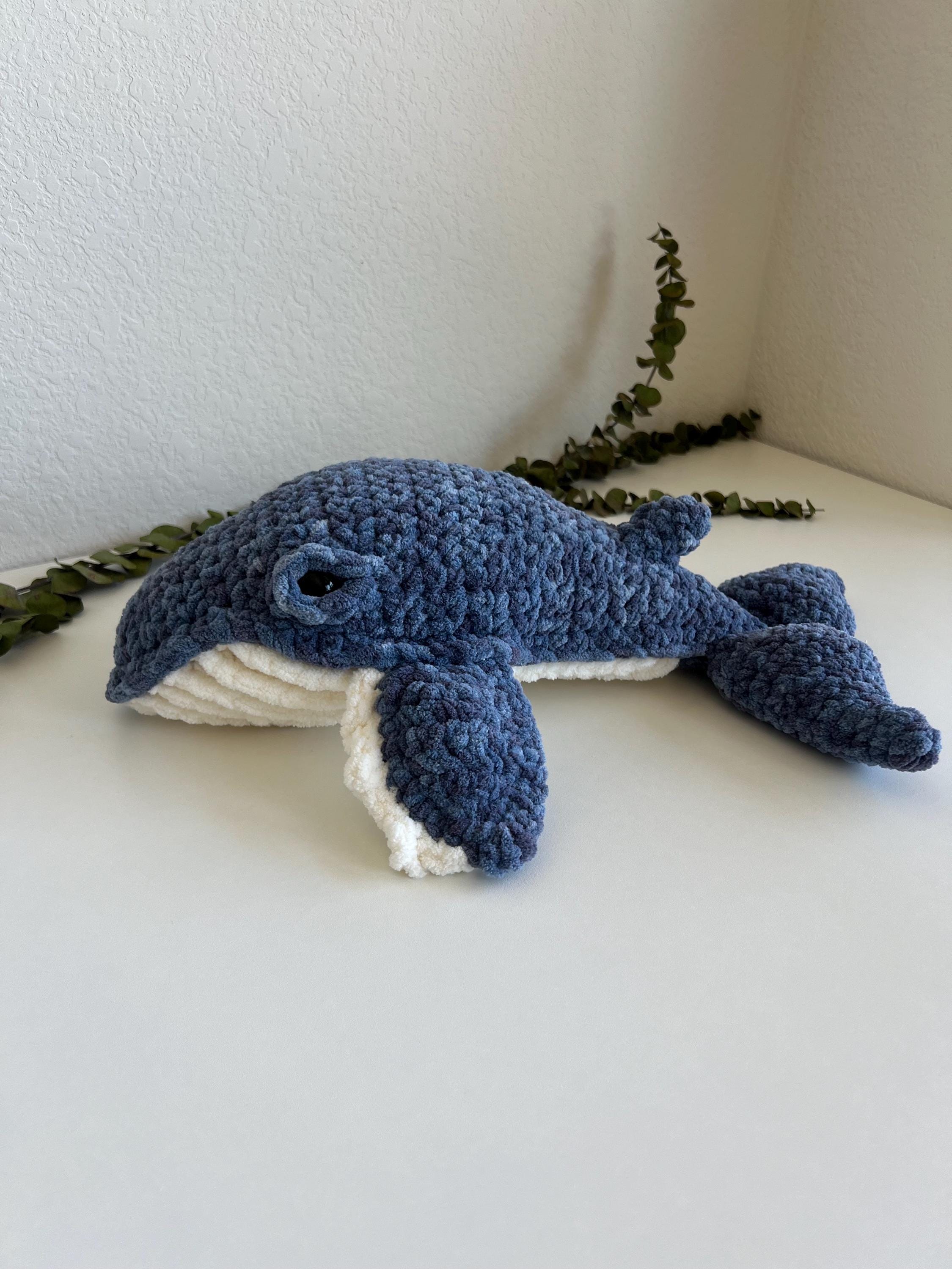 Crochet Whale Mini Hugo the Humpback Whale Handmade Plush Toy Ready to ...