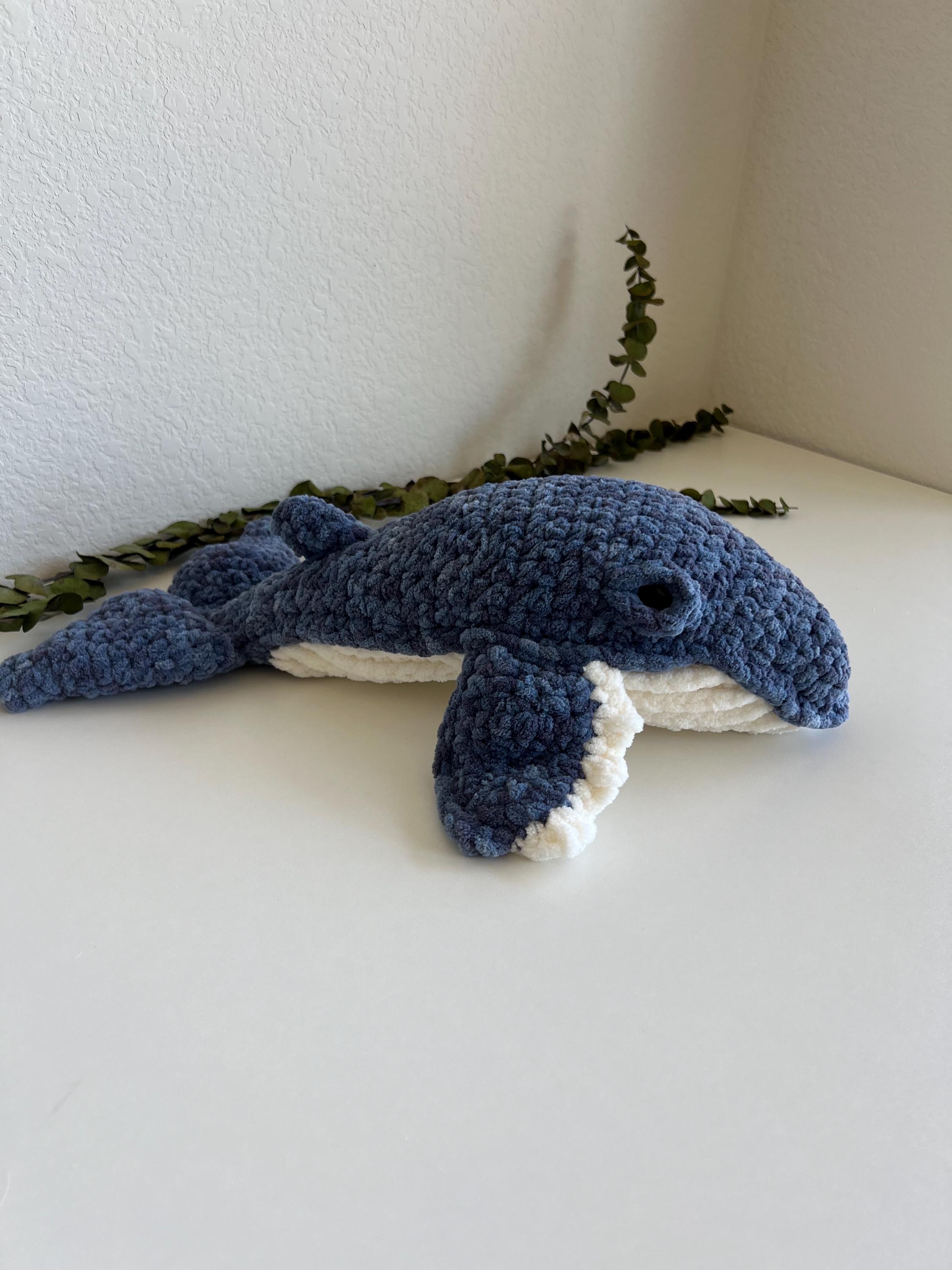 Crochet Whale Mini Hugo the Humpback Whale Handmade Plush Toy Ready to ...