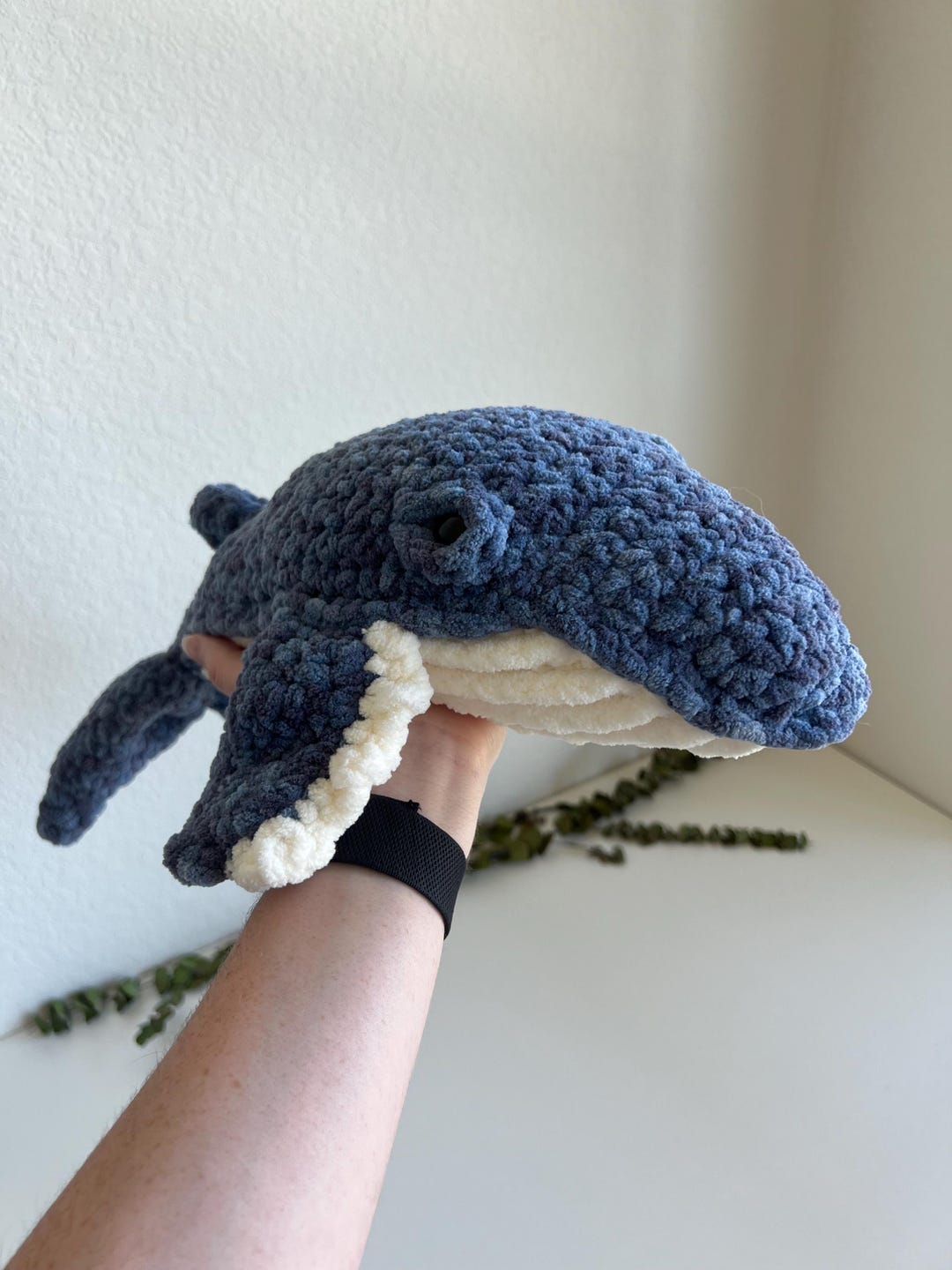 Crochet Whale Mini Hugo the Humpback Whale Handmade Plush Toy Ready to ...