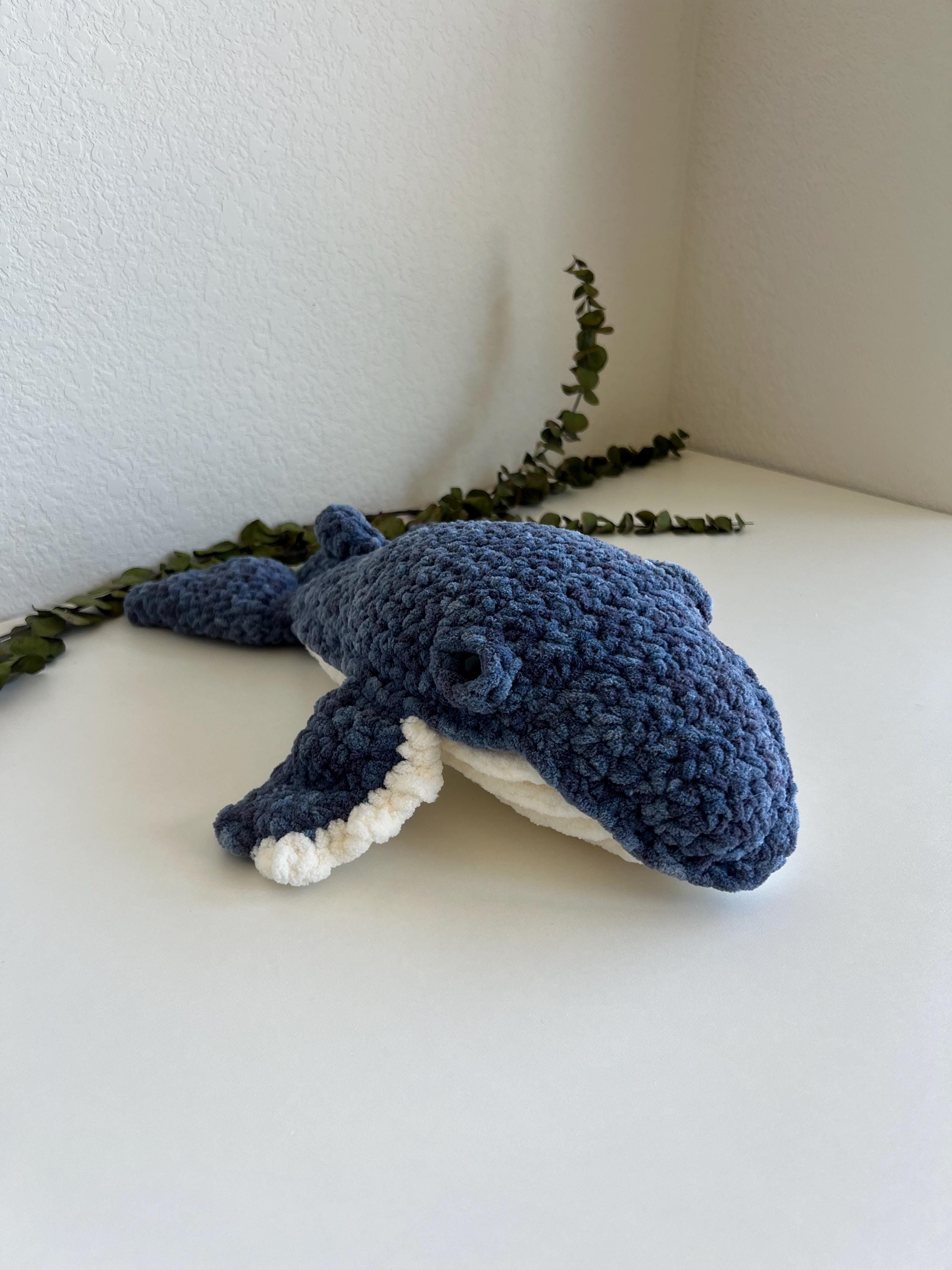 Crochet Whale Mini Hugo the Humpback Whale Handmade Plush Toy Ready to ...