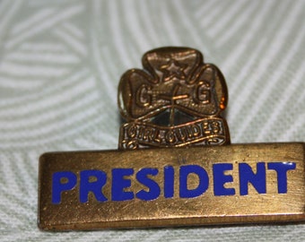 President Badge | Etsy