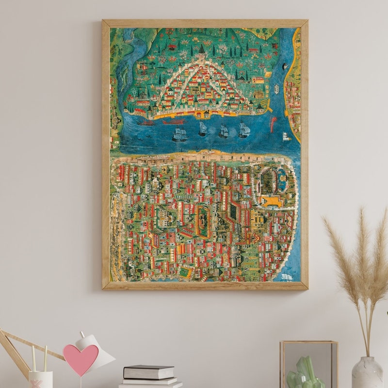 Istanbul Map Print - Etsy