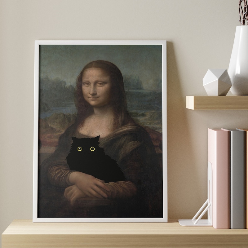 Mona Lisa Cat Bed - Etsy