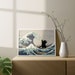 Cat Poster, the Great Wave Cat, Cat Art, Cat in Famous Art Print ...