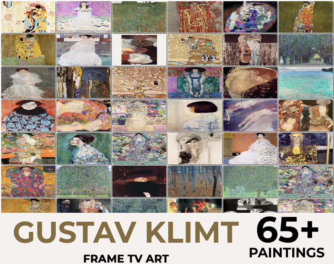 Gustav Klimt TV Pack, Gustav Klimt Painting Collection, Frame TV Bundle ...