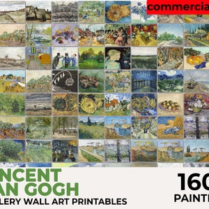 Van Gogh Poster, Mega Bundle, Van Gogh Wall Art Print, Starry Night ...