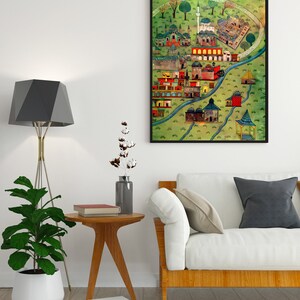 Turkish Art Print, Ottoman Art, Matrakci Nasuh, Ottoman Print, Ottoman ...