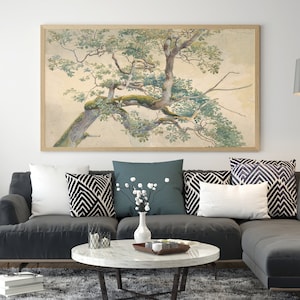 Vintage Tree Print, Tree Art Print, Vintage Tree Branches, Watercolor ...