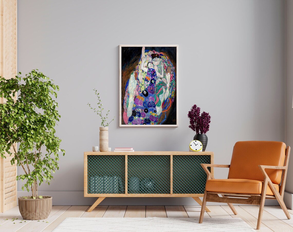 Gustav Klimt Poster the Virgin Digital Download gustav | Etsy