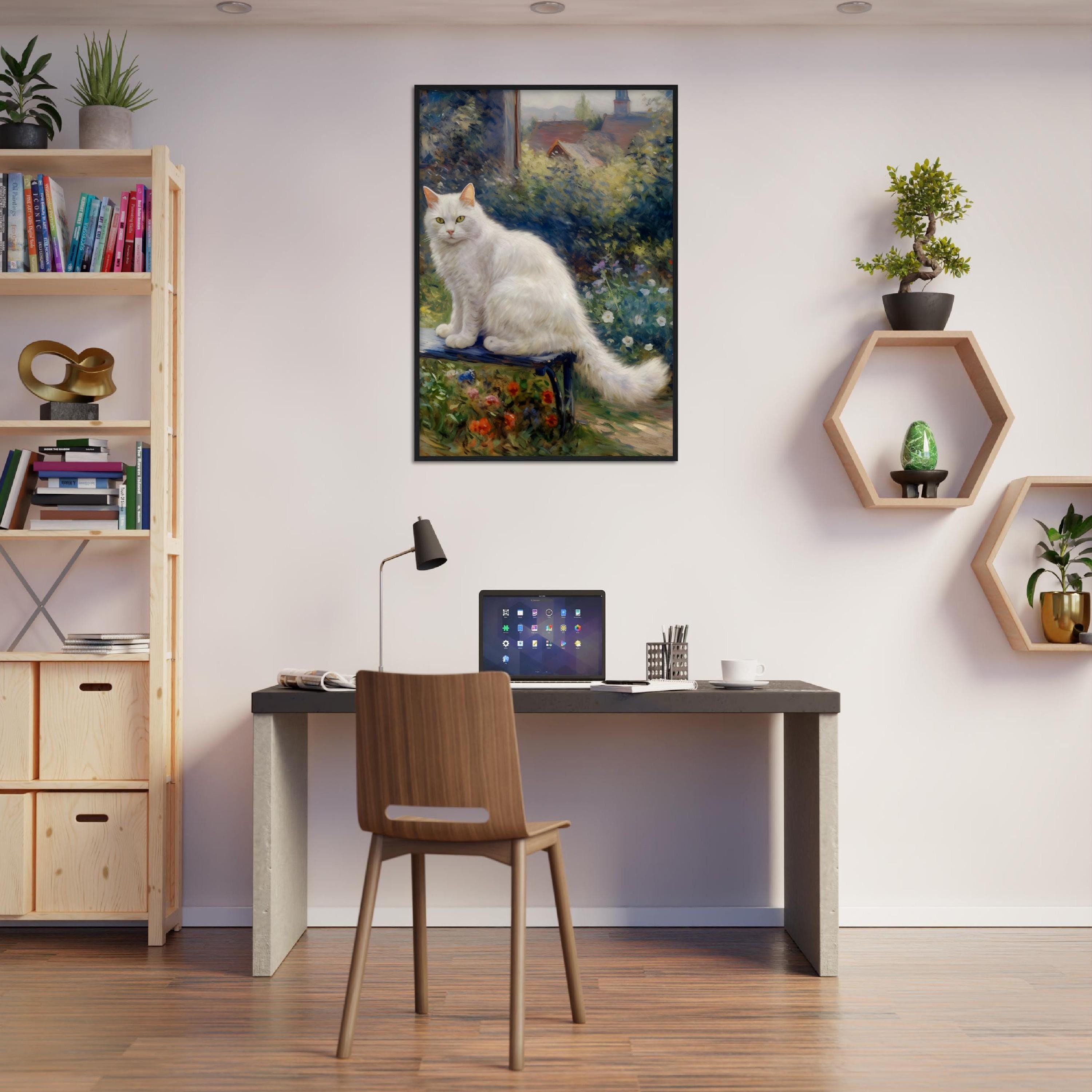 Monet Cat Pictures Floral Cat Art Cat Poster Monet - Etsy