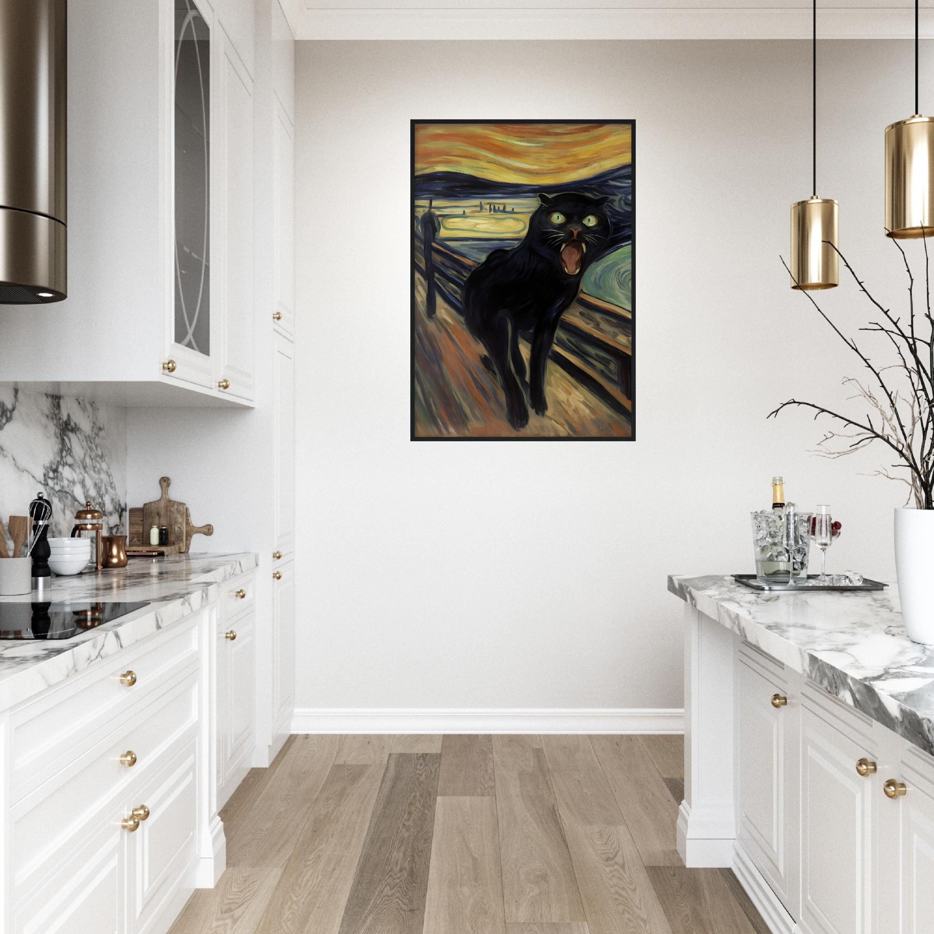 Cat Print Vincent Edvard Munch Cat Print the Scream Cat - Etsy