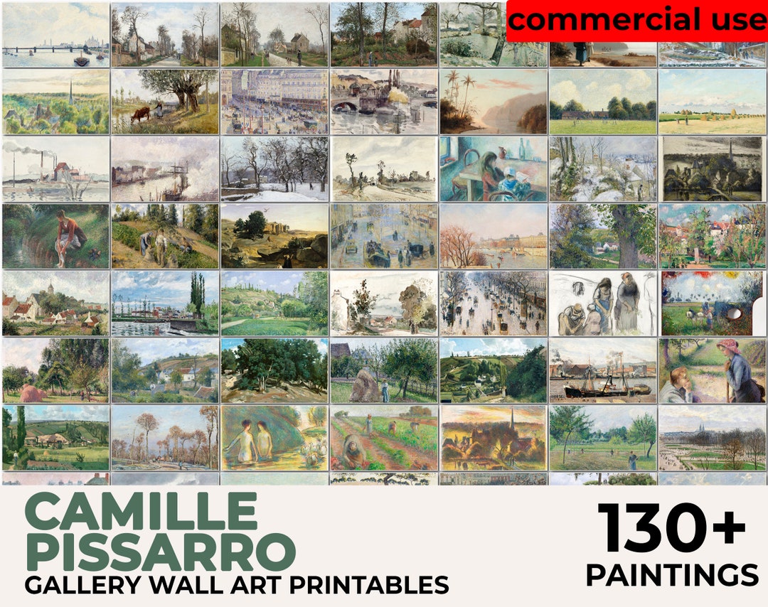 Camille Pissarro Printable Wall Art Bundle 130+ Artworks , Camille ...