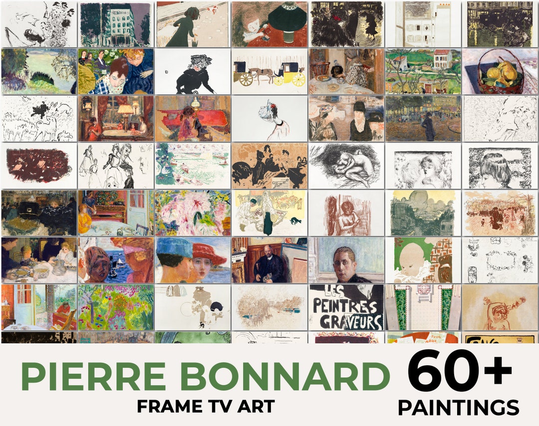 Pierre Bonnard Frame TV Art Complete Bundle, Tv Frame Set, Tv Frame Art ...