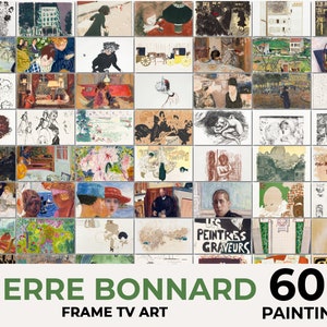 Pierre Bonnard Frame TV Art Complete Bundle, Tv Frame Set, Tv Frame Art ...