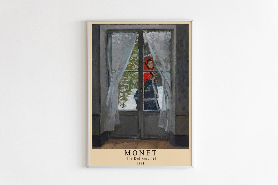 Monet Print the Red Kerchief - Monet Poster - Claude Monet Prints ...