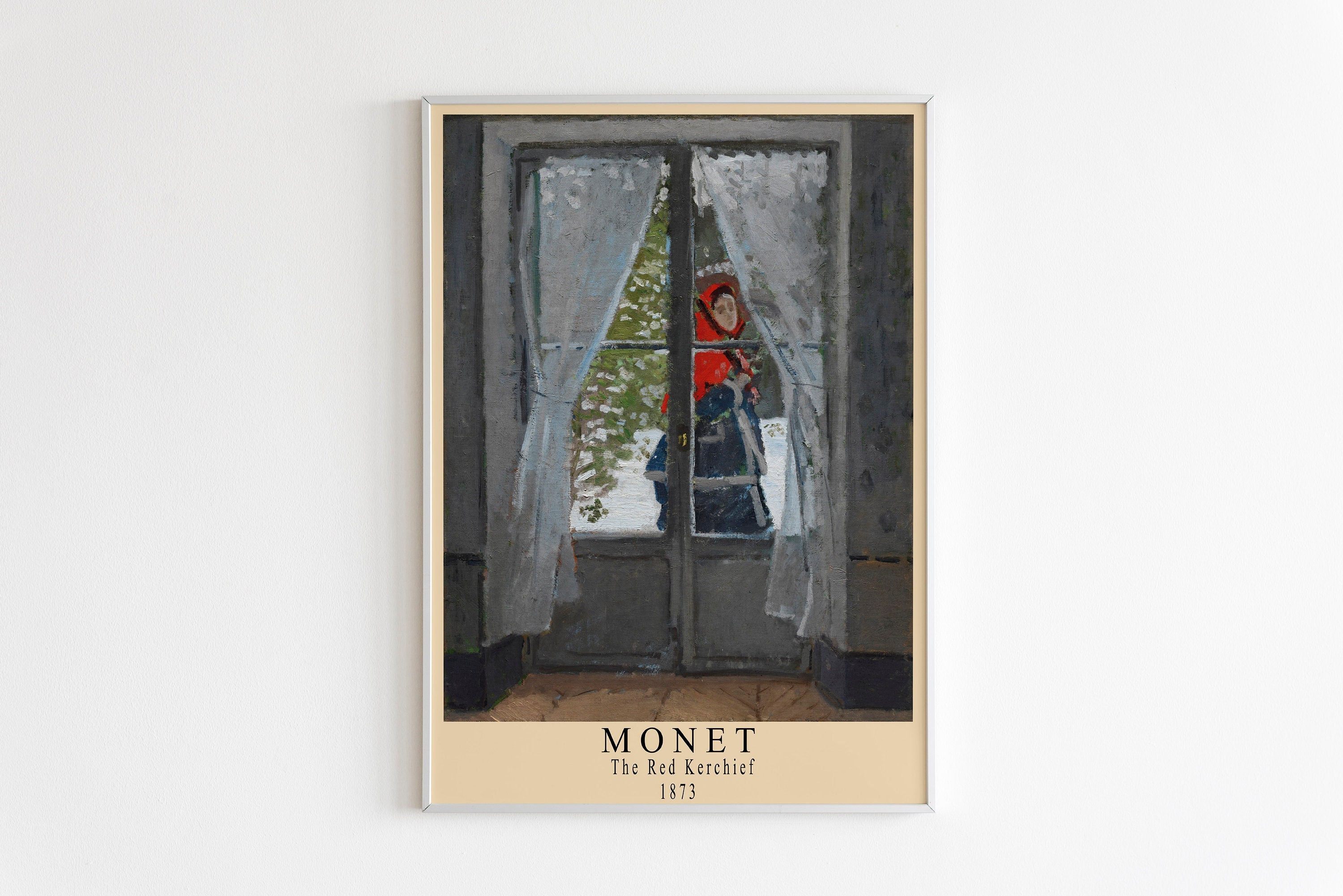 Monet Print the Red Kerchief Monet Poster Claude Monet - Etsy