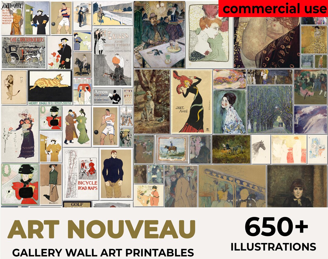 William Morris Print, Gustav Klimt Art, Art Nouveau Bundle, Poster ...