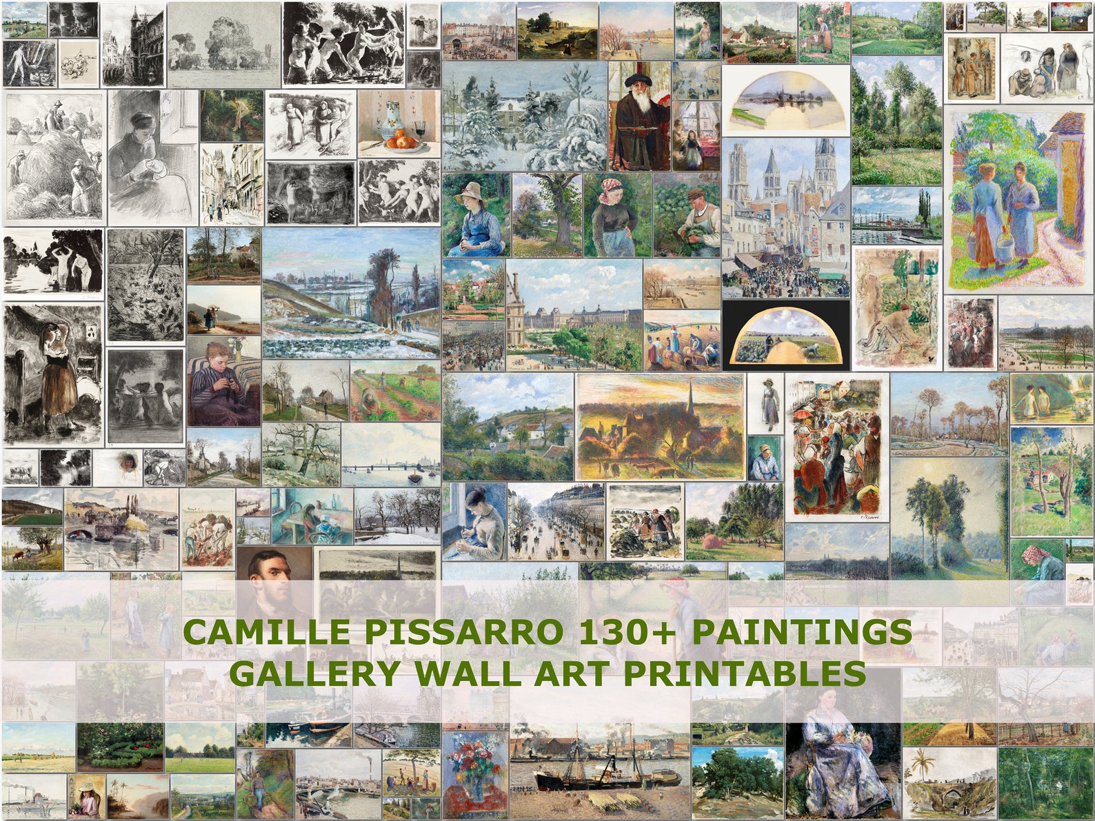 Camille Pissarro Printable Wall Art Bundle 130 Artworks - Etsy