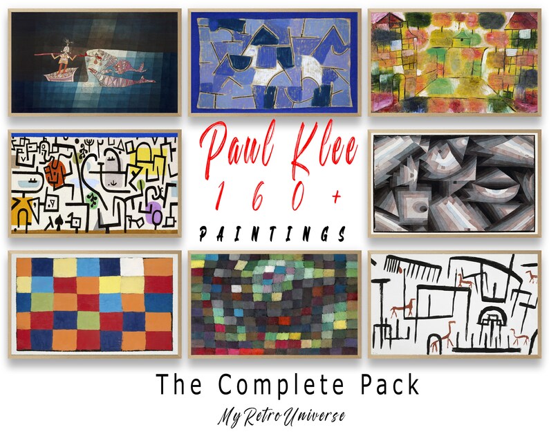 Paul Klee Frame TV Art Complete Bundle Tv Frame Set Tv Frame - Etsy