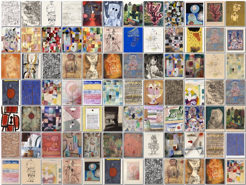 Paul Klee Poster Mega Bundle Paul Klee Printable Paul Klee - Etsy