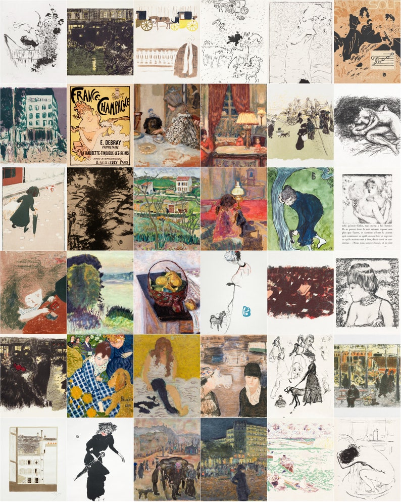 Pierre Bonnard Printable Wall Art Bundle Artworks Bonnard - Etsy