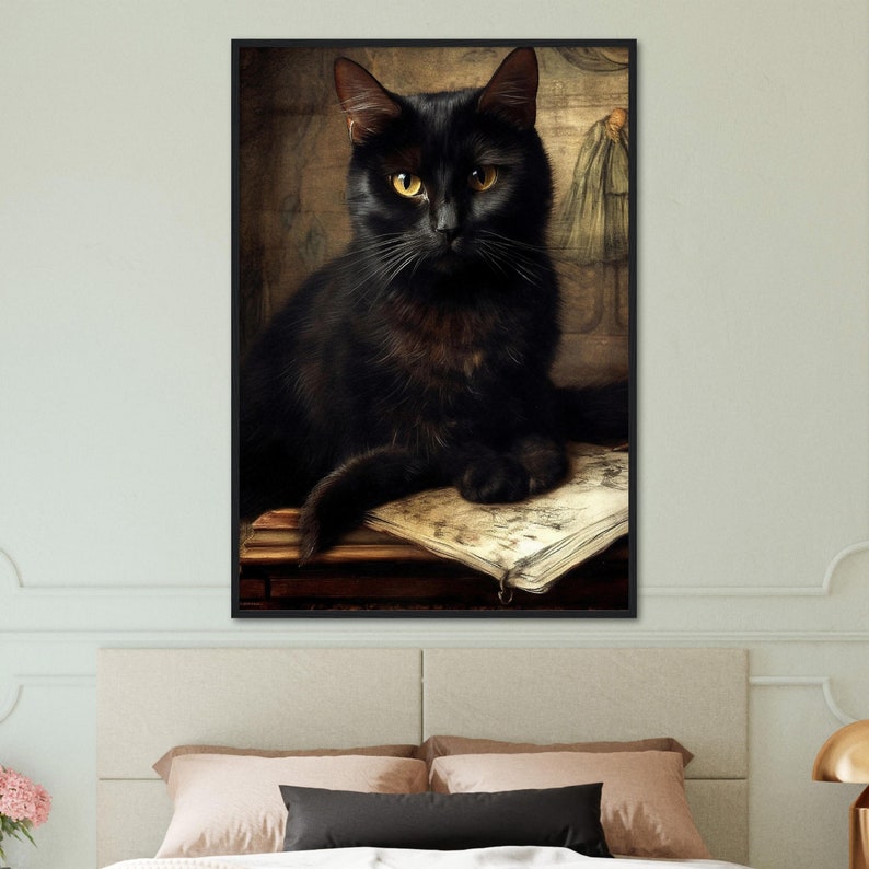 Funny Cat Art, Cat Poster, Japanese Cat Print, Comedy Art, Cat Lovers ...