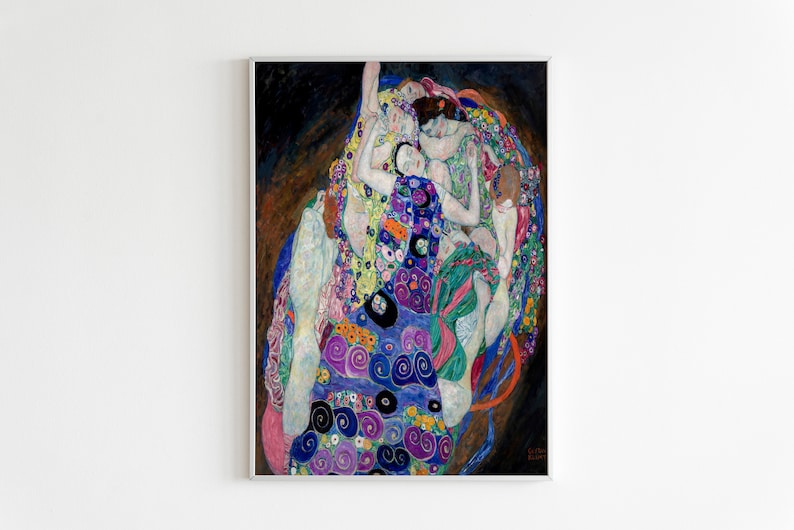 Gustav Klimt Poster the Virgin Digital Download Gustav - Etsy