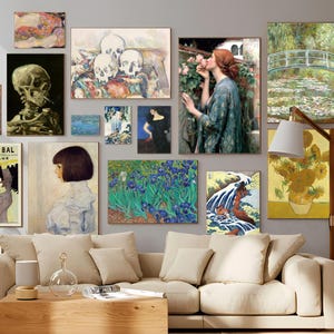 Gallery Wall Set 10000+, Mega Bundle Mix Set, Eclectic Wall Art, Famous ...