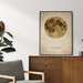 Moon Poster, Moon Map, Moon Print, Vintage Lunar Map of the Moon, Moon ...