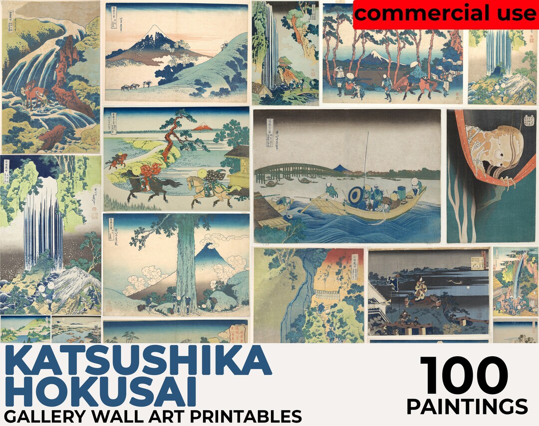 Katsushika Poster, Katsushika Hokusai, Oriental Printable, Hokusai ...