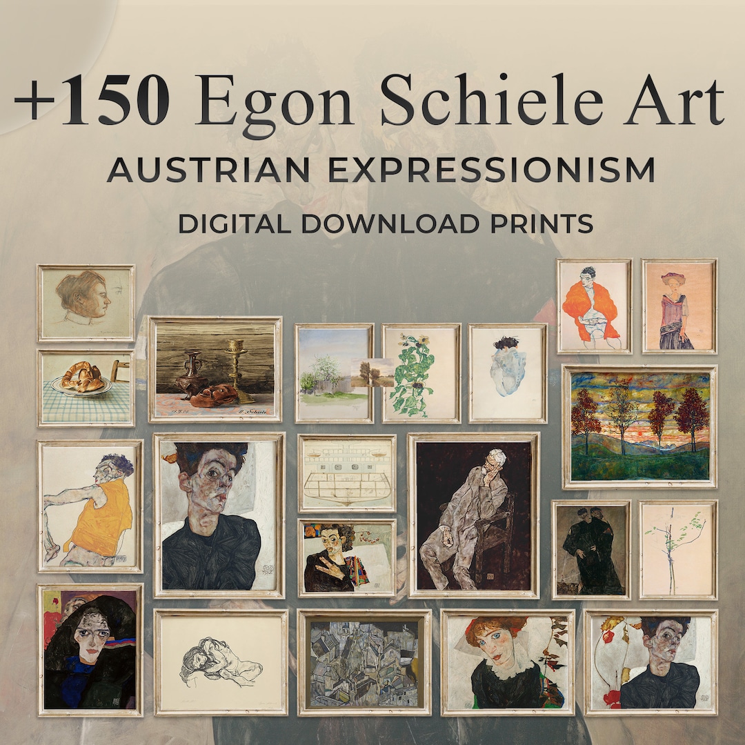 Egon Schiele Poster, Schiele Portrait, Schiele Poster, Egon Schiele ...